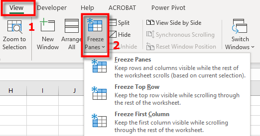 How to freeze rows and columns in Excel? - TekFurnace. Forging Solutions.